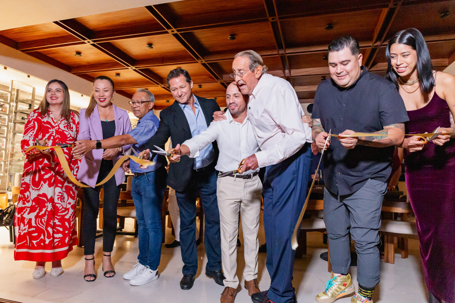 The distinguished guests who participated in the official ribbon ...